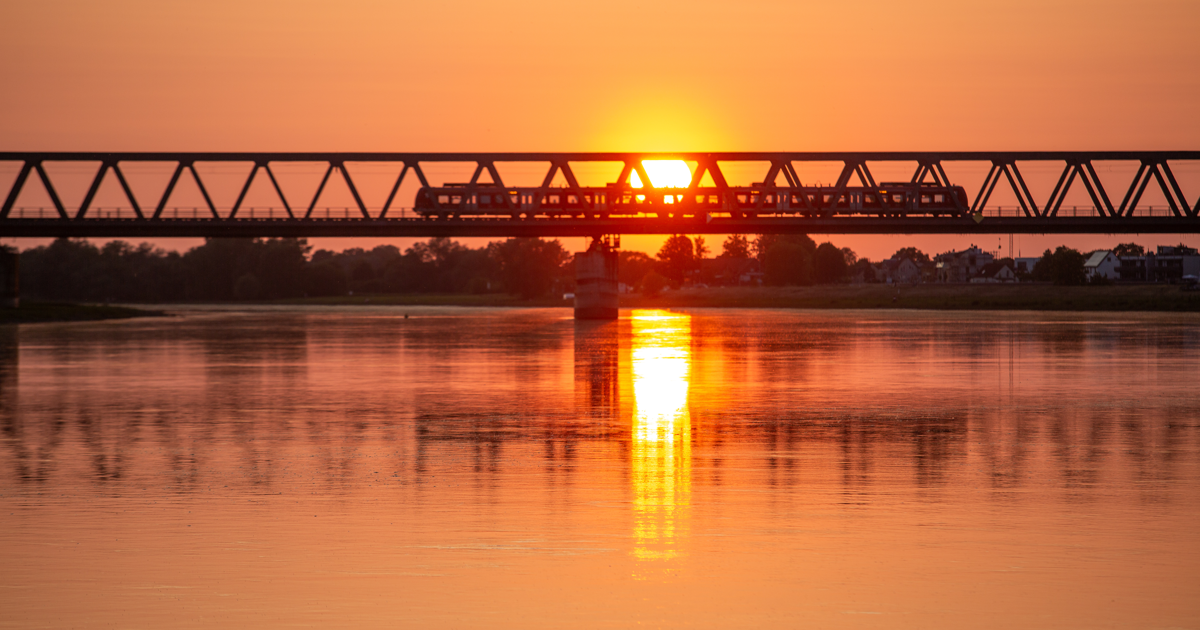 Finding the most efficient path across river for new railroad bridges